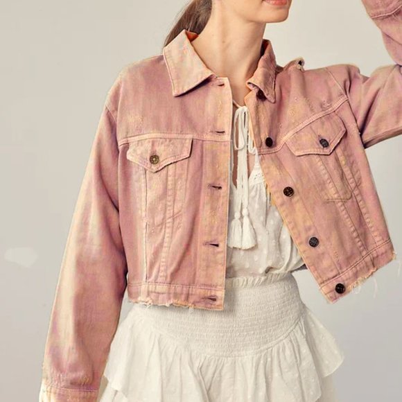 Mustard Seed | Jackets & Coats | Mustard Seed Color Denim Jacket | Poshmark